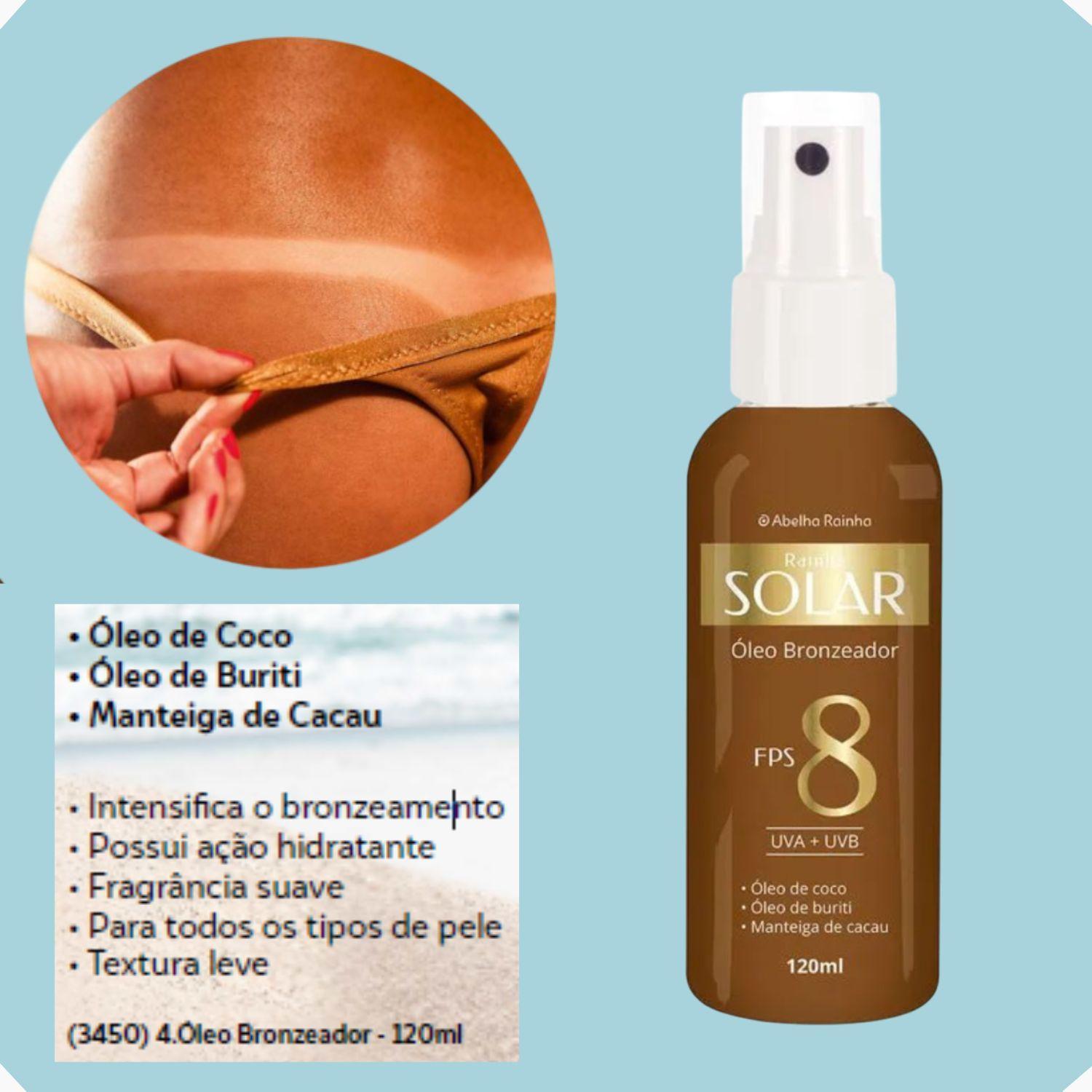 Óleo Bronzeador Fps 8 Uva + Uvb Óleo Coco E Buriti Manteiga - Carrefour