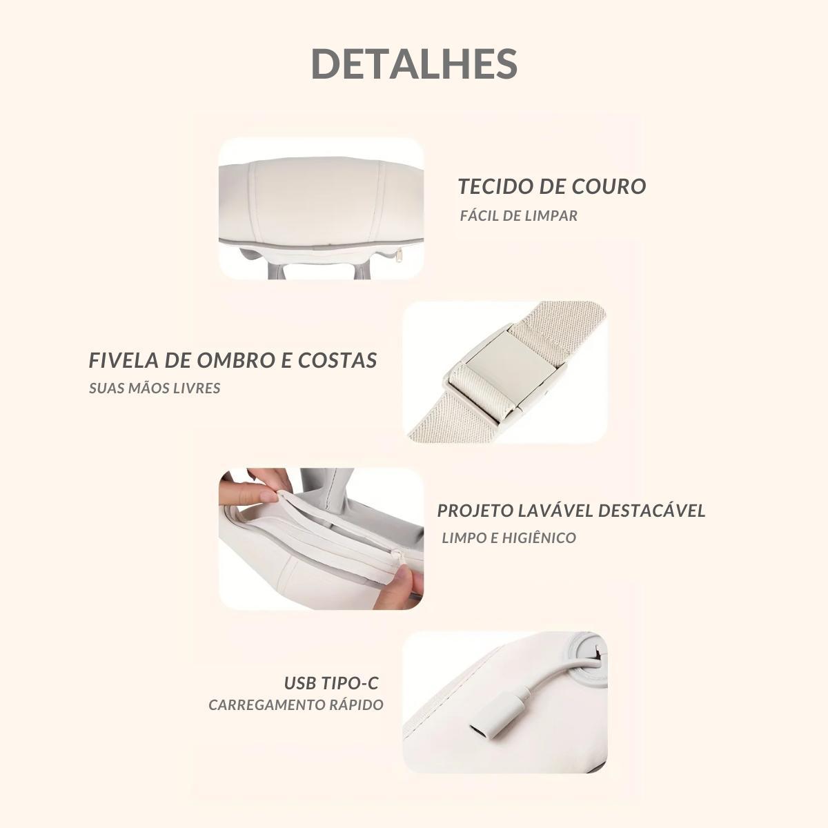 Colete Shiatsu Bivolt Para Ombros E Lombar - - Carrefour