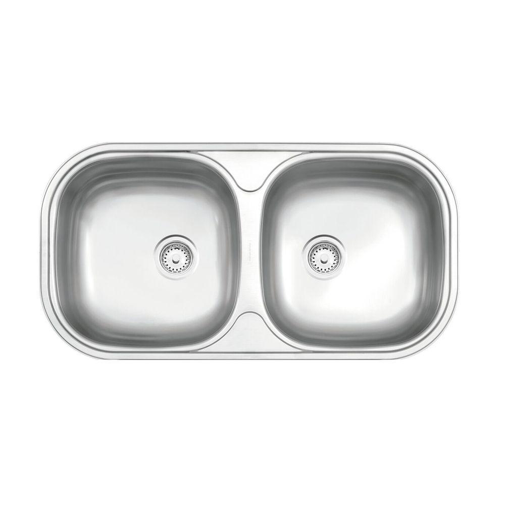 Cuba De Embutir-sobrepor Tramontina Isis 2c 34 Bs Em Aço Inox Acetinado ...