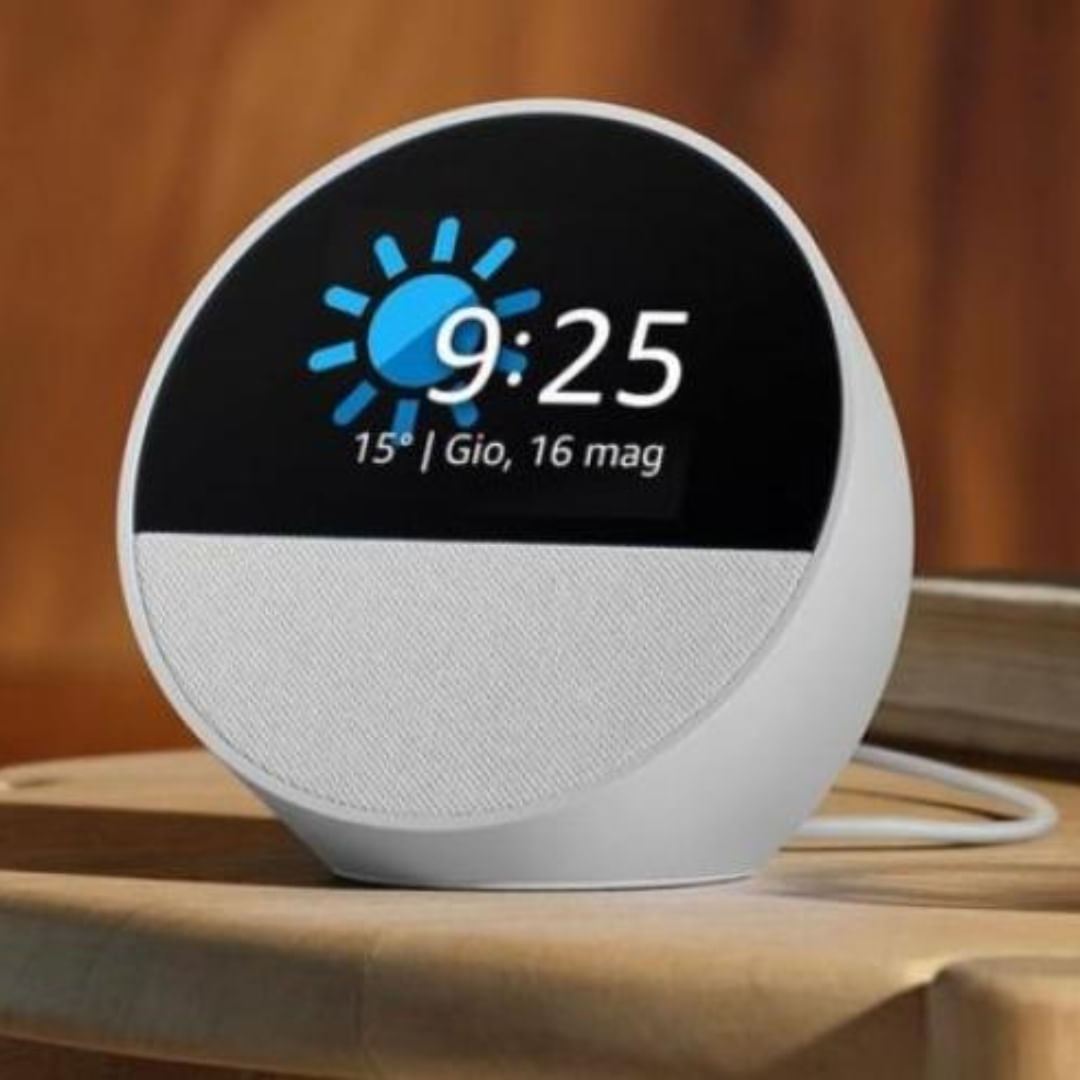 Amazon Echo Spot White Com Assistente Alexa Virtual - Carrefour