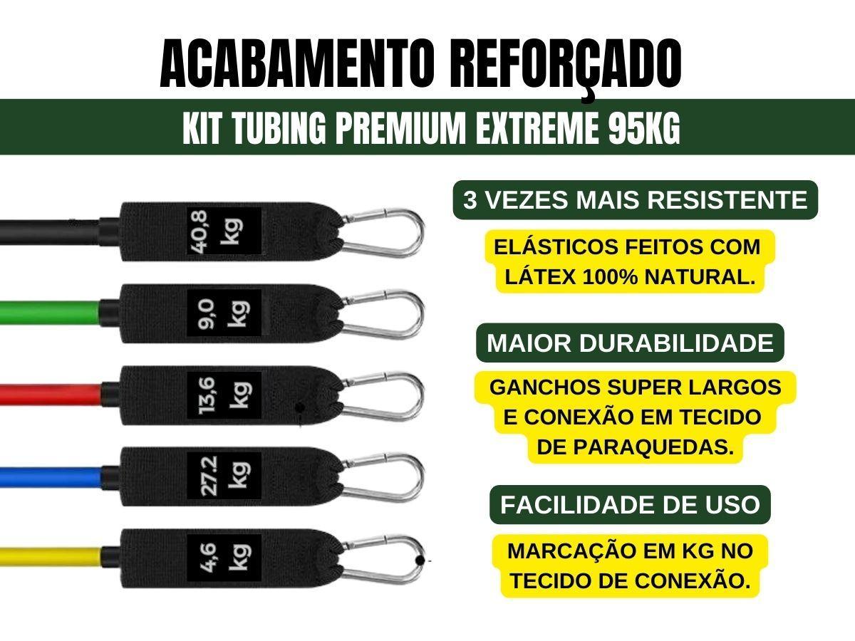 Kit Tubing Premium Extreme Elástico Extensor Carga Máxima 12 - Carrefour