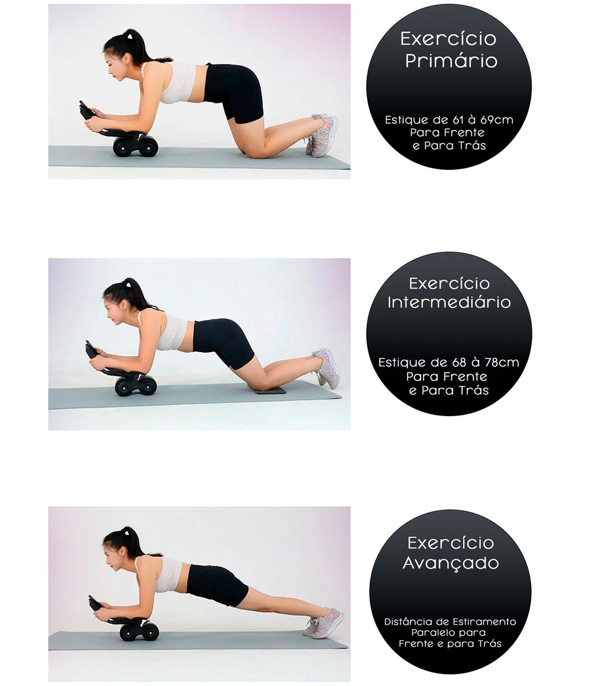 Rolo Roda Abdominal Exercício Musculo Rebote Automático Pro - Carrefour