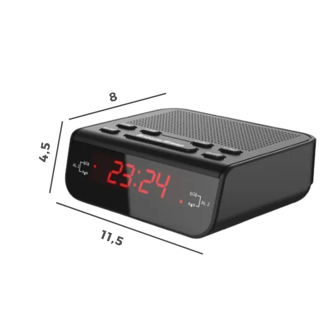 Rádio Relógio Despertador Digital De Mesa: Rádio Am/fm 671 - Carrefour