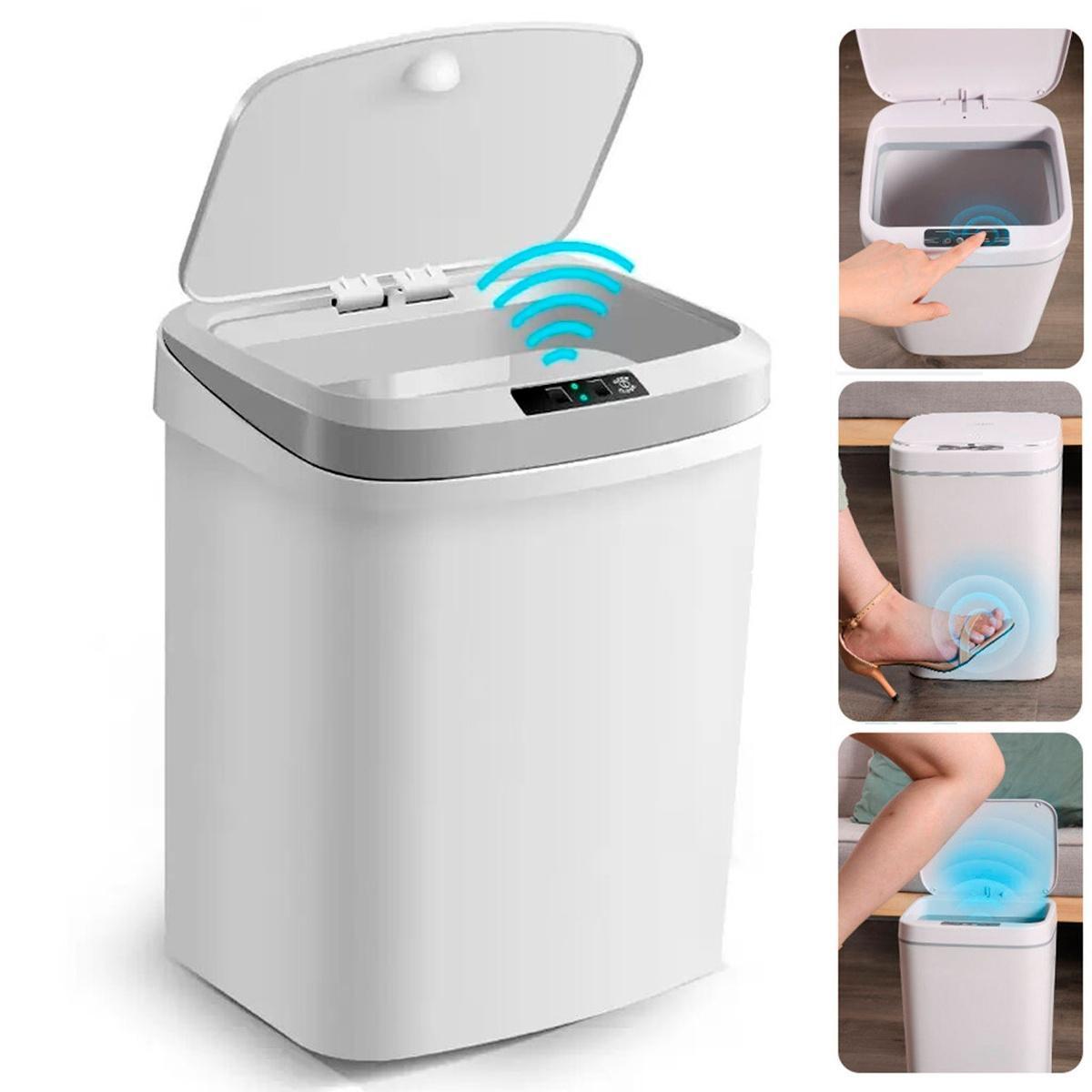 Lixeira Inteligente Automática 16l Sensor Cozinha Escritório - Carrefour