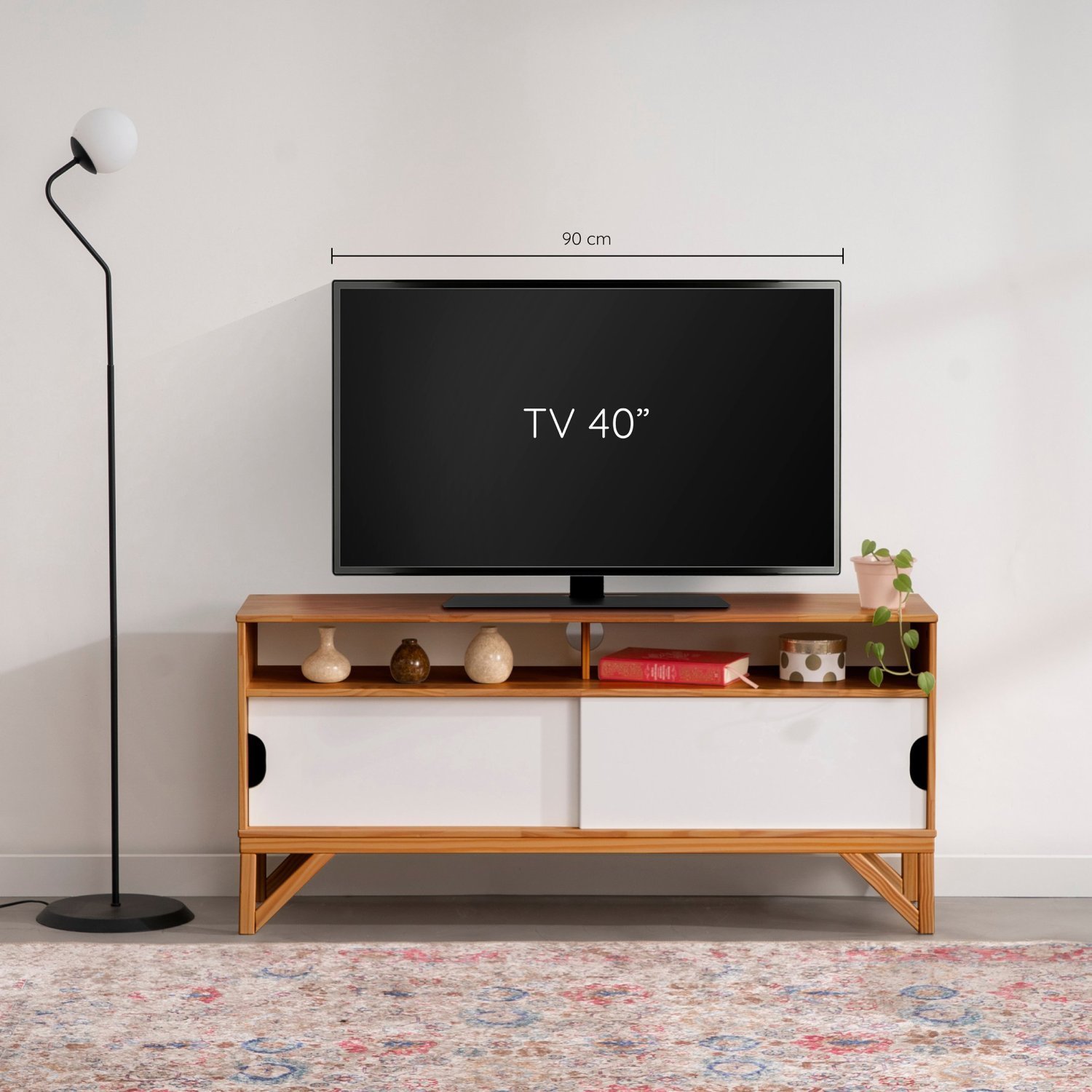 Rack Para Tvs Até 52 Polegadas Madeira Maciça Nina Cabecasa ...