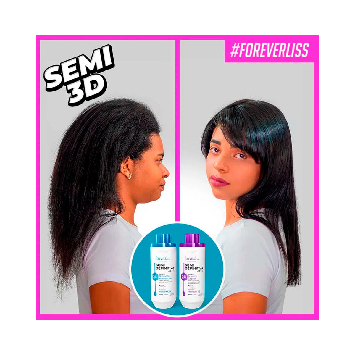Kit Progressiva Semi Definitiva Zero 2x 1 Litro Forever Liss - Carrefour