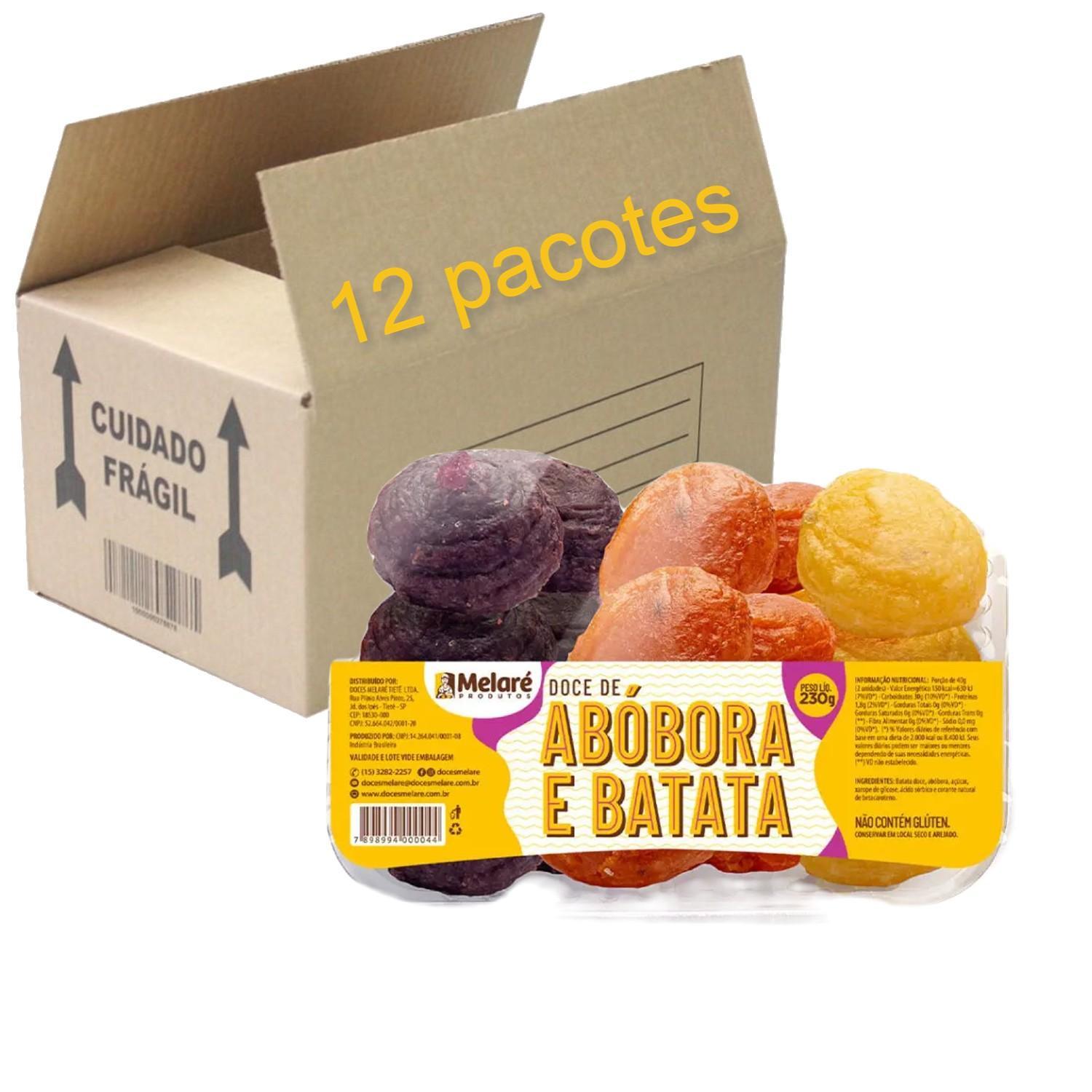 Doce De Abóbora E Batata Melaré 230g (12 Pacotes) - Carrefour