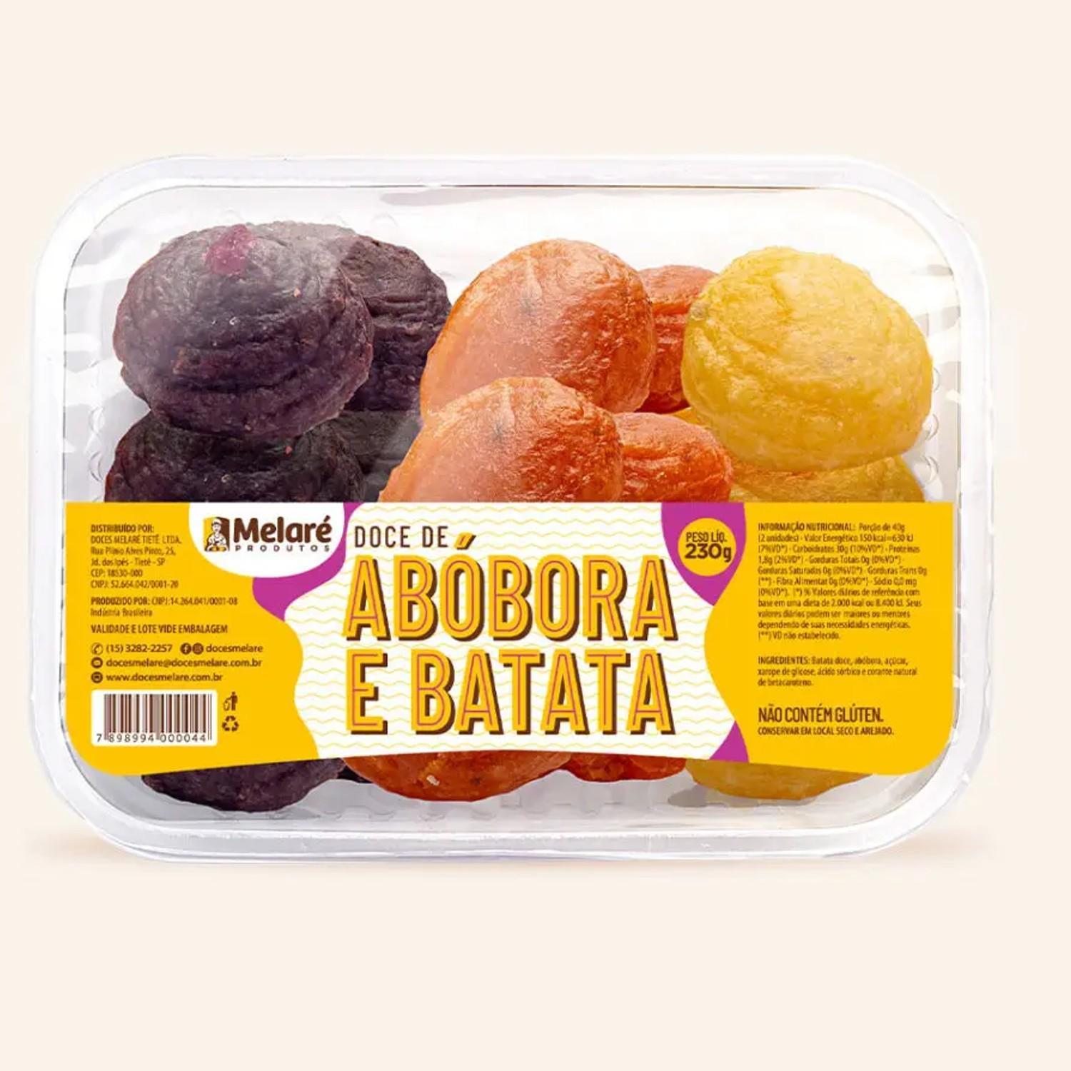 Doce De Abóbora E Batata Melaré 230g (12 Pacotes) - Carrefour