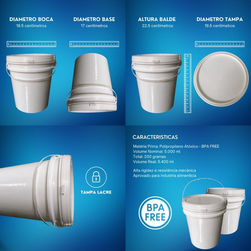 Balde Para Vytaflex 40 Lãquido De 5l 10 Pçs - Carrefour
