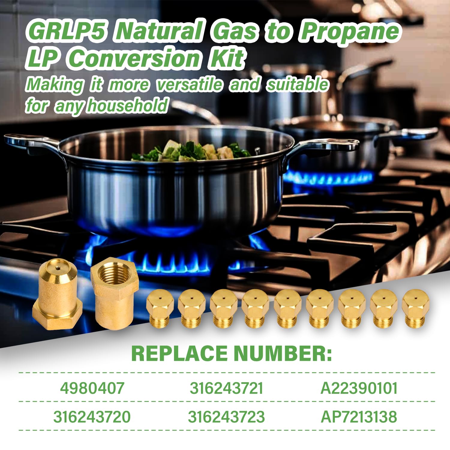 Kit De Conversão De Gás Natural Da Gama Mivonte Grlp5 Para Propano ...