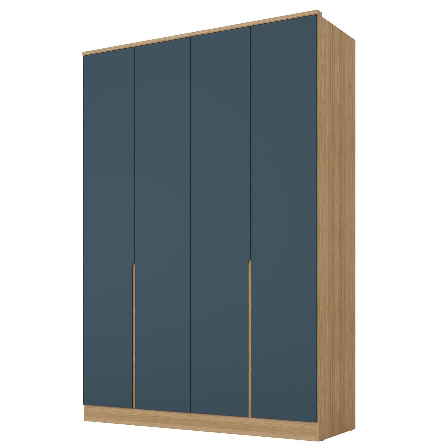 Guarda Roupa Solteiro 4 Portas 2 Gavetas Olivia Espresso Móveis Olmo ...