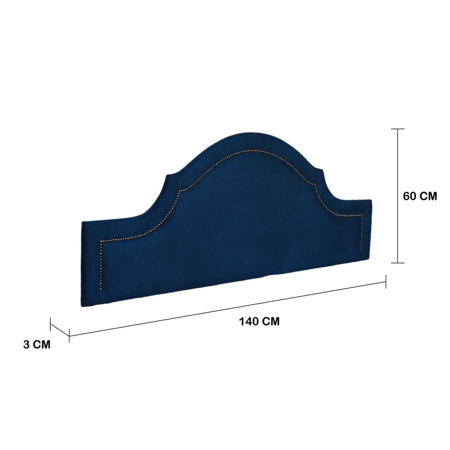 Cabeceira Casal Estofada Para Cama Box Provençal Luxo Com Tachas ...