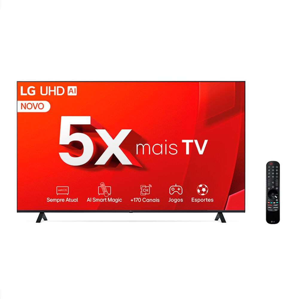 Smart Tv Lg 75 Polegadas 4k Uhd Controle Smart Magic Webos 75ut8050psa ...