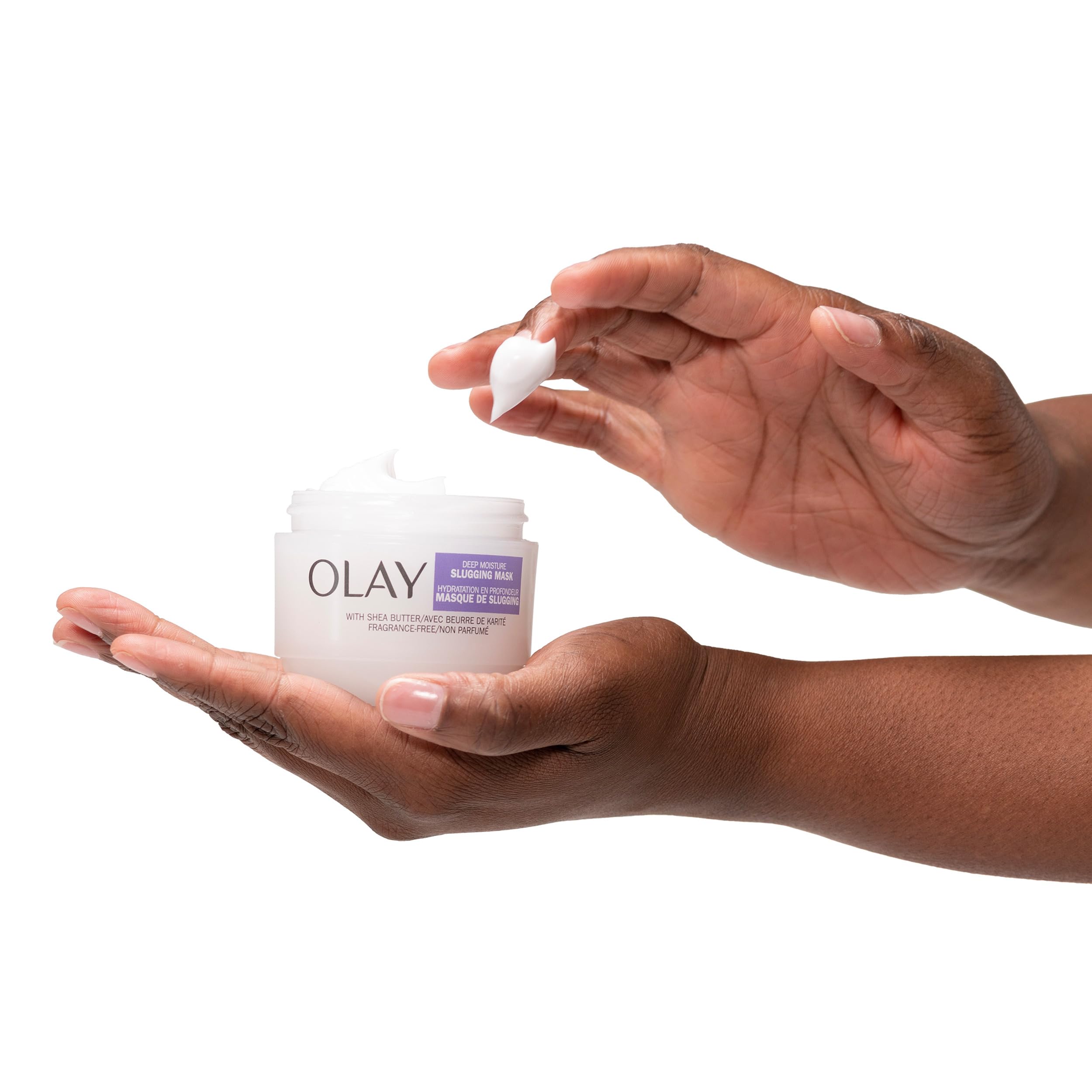 Máscara Olay Deep Moisture Slugging Com Manteiga De Karité 100ml ...