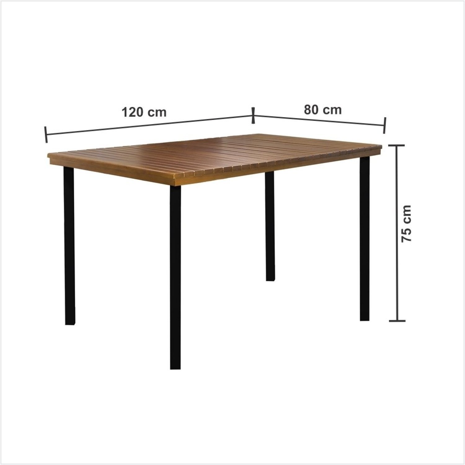 Conjunto Mesa 120cm Com 4 Cadeiras Berlim Courino Preto/preto Fosco - Carrefour