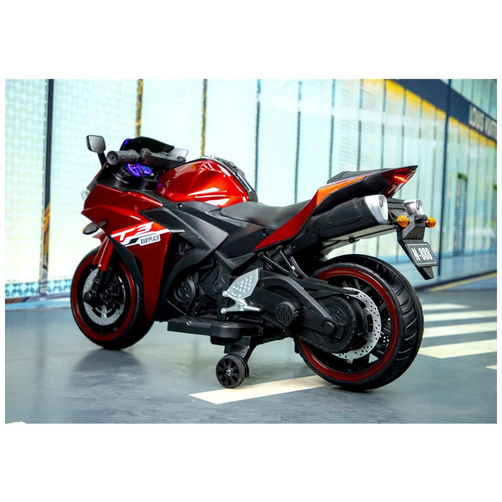 Moto Elétrica Infantil A Bateria 12v, Com Rodinhas E Música, Suporta 29 ...