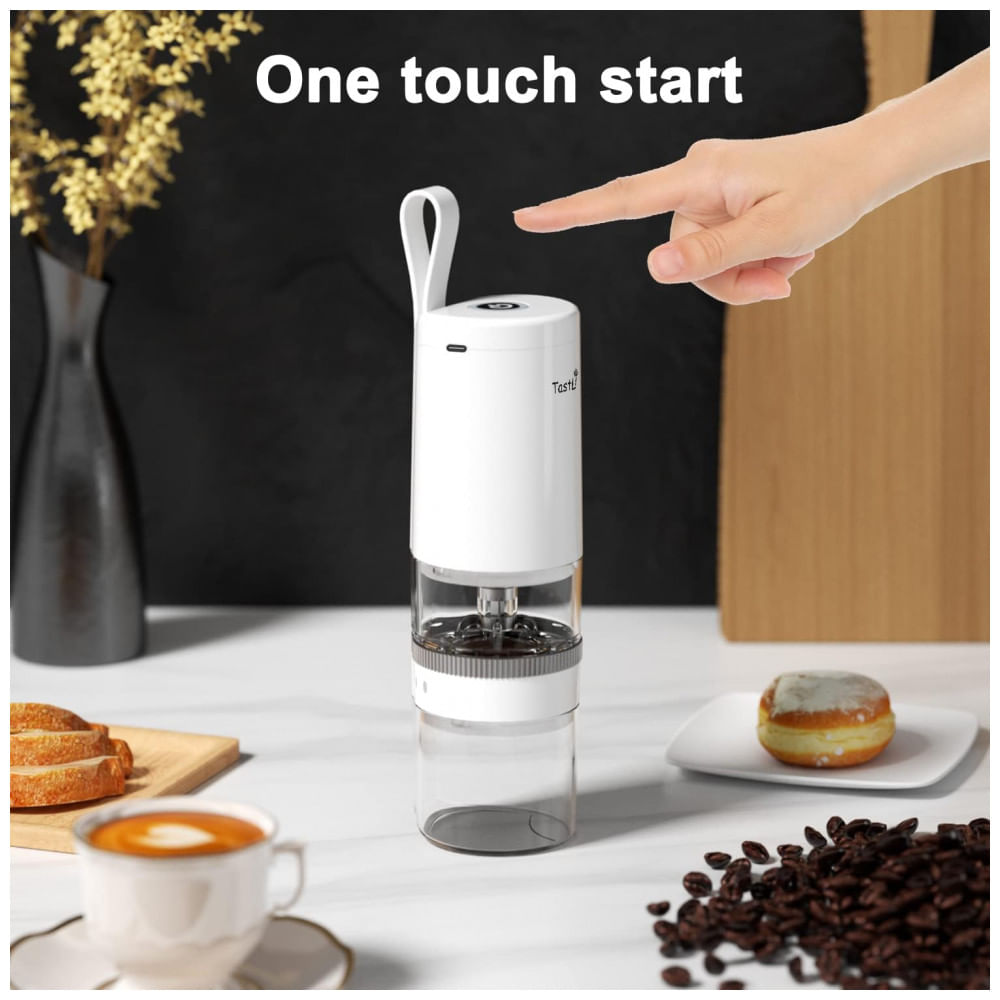 Moedor De Cafe Eletrico Portatil Tastli 5 Niveis De Moagem, 150w Branco ...