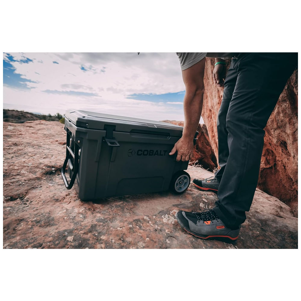 Cooler Termico Portatil 55 Litros Com Rodas, Cobalt, Cinza - Carrefour