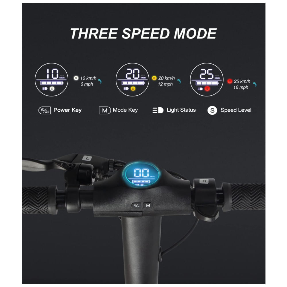 Patinete Elétrico Para Adolescentes E Adultos Com Alcance 27km E Peso ...