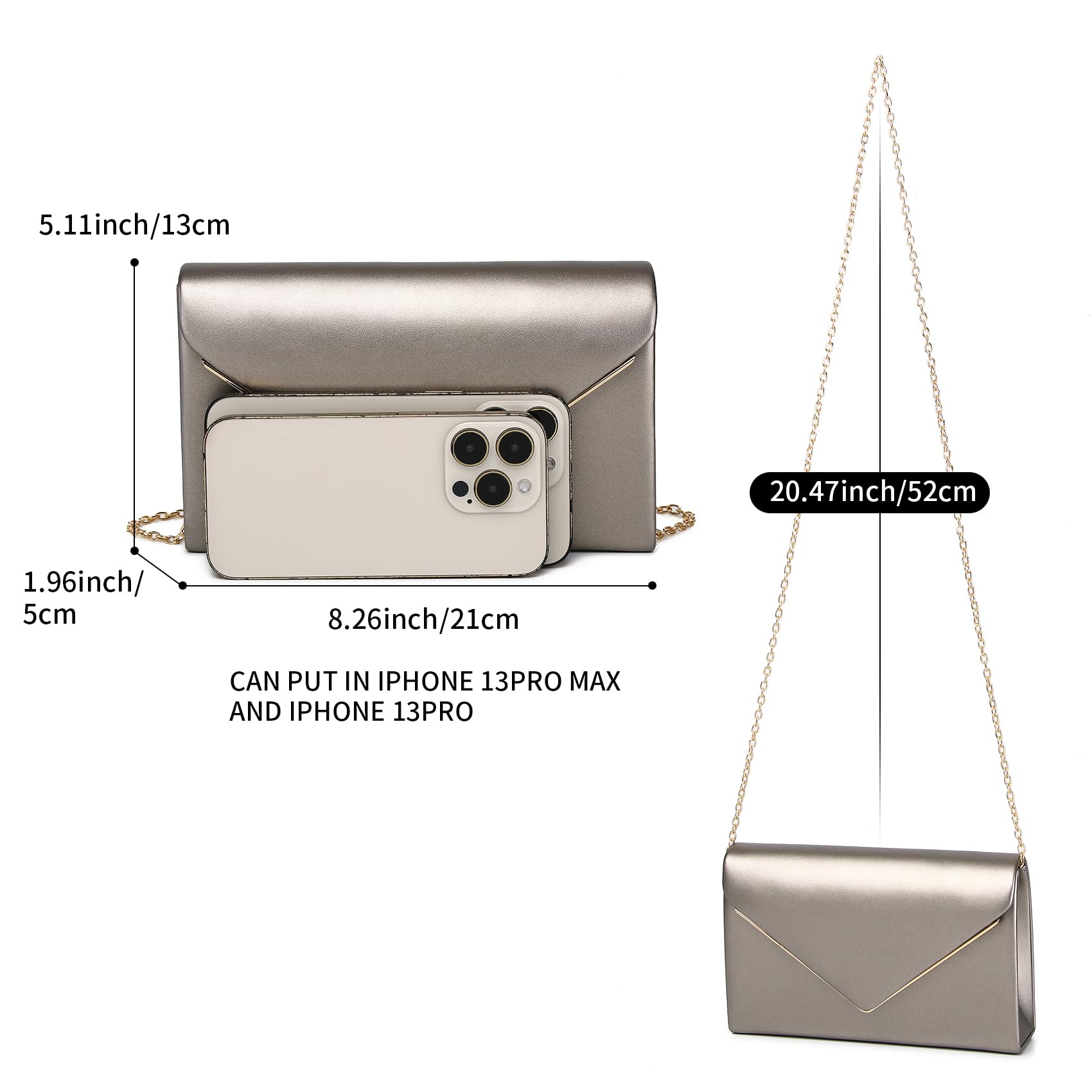 Bolsa Embreagem Labair Chic, Envelope De Couro Vegano Para Mulheres ...