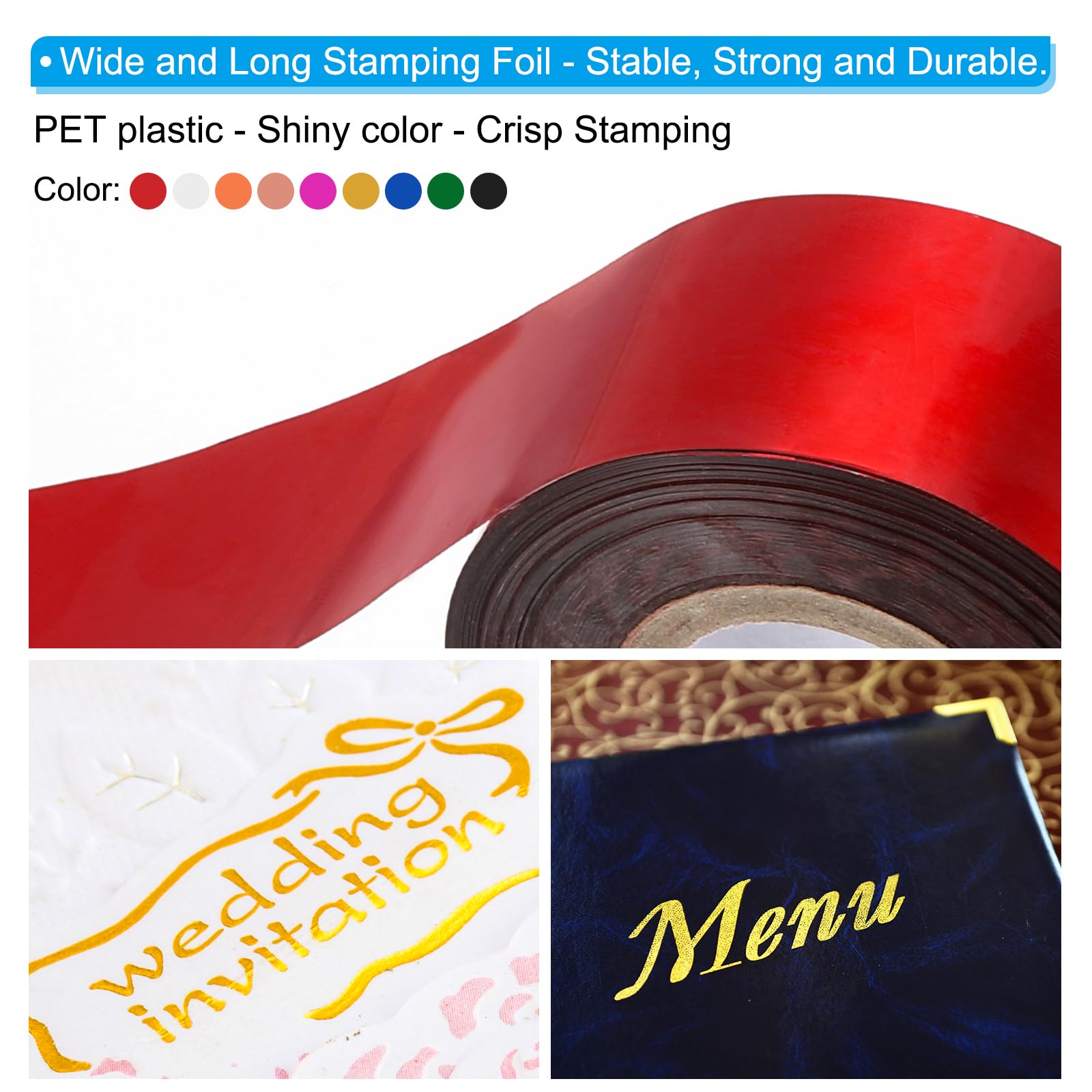 Papel Laminado De Estampagem A Quente Patikil 8 Cm X 120 M Para Couro ...