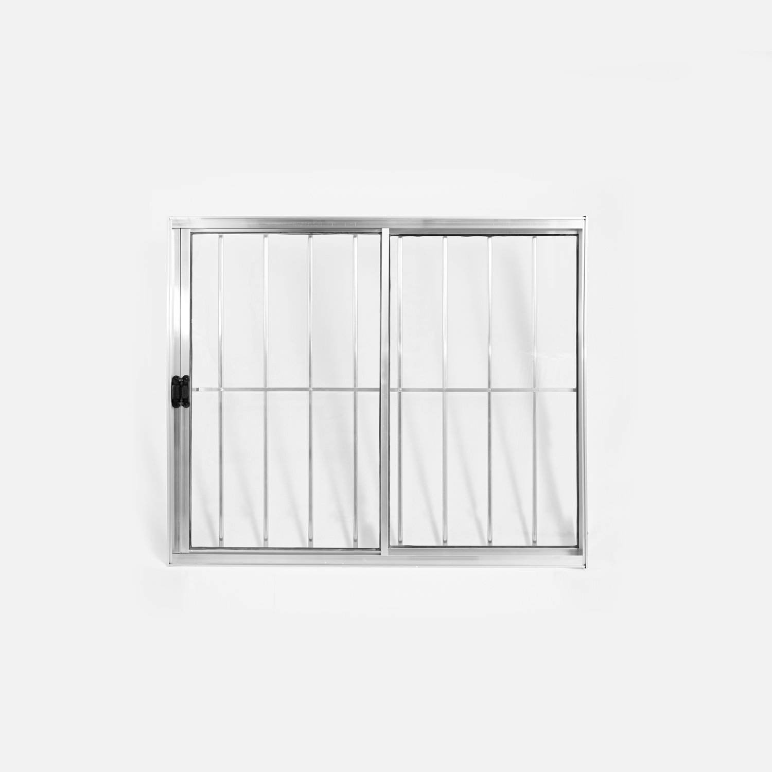 Janela Alumínio De Correr 100x120cm 2 Folhas Com Grade Plus Lux ...