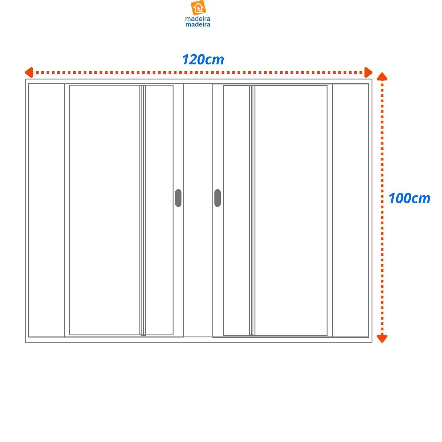 Janela De Aluminio 100x120cm 6 Folhas Preto - Carrefour