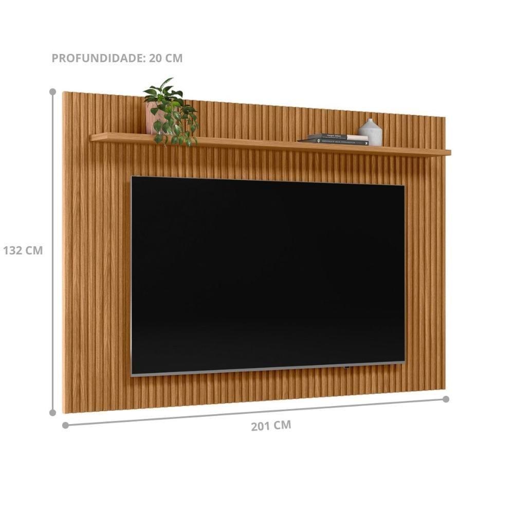 Painel Ripado Para Tvs Até 75 Polegadas Calef Nature Fosco - Carrefour