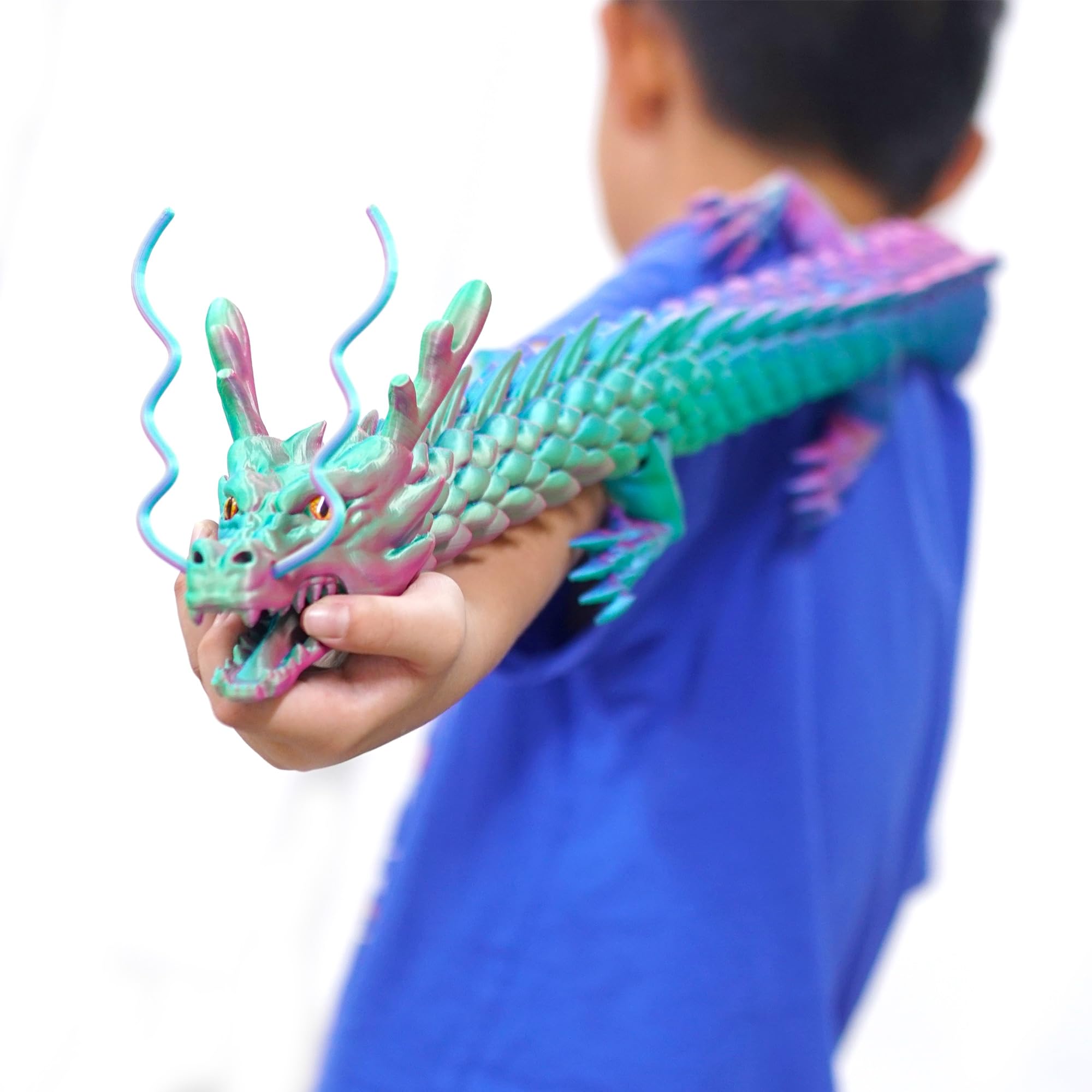 Junta Flexível Super Grande Modelo De Dragão Impressa Em 3d De 120 Cm ...