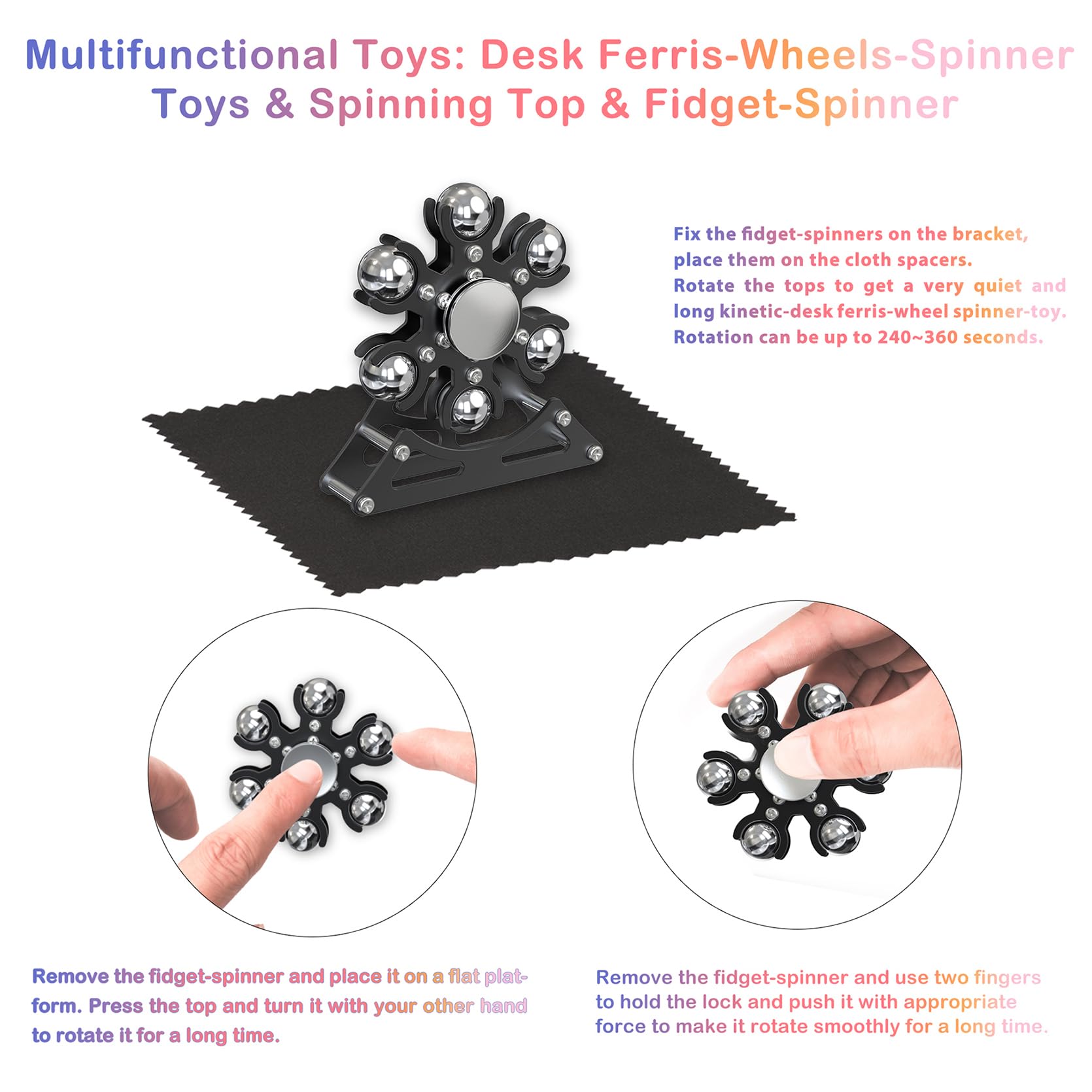 Fidget Toy É Uma Coleção De Ferris Wheels Spinner Metal Kinetic - Carrefour