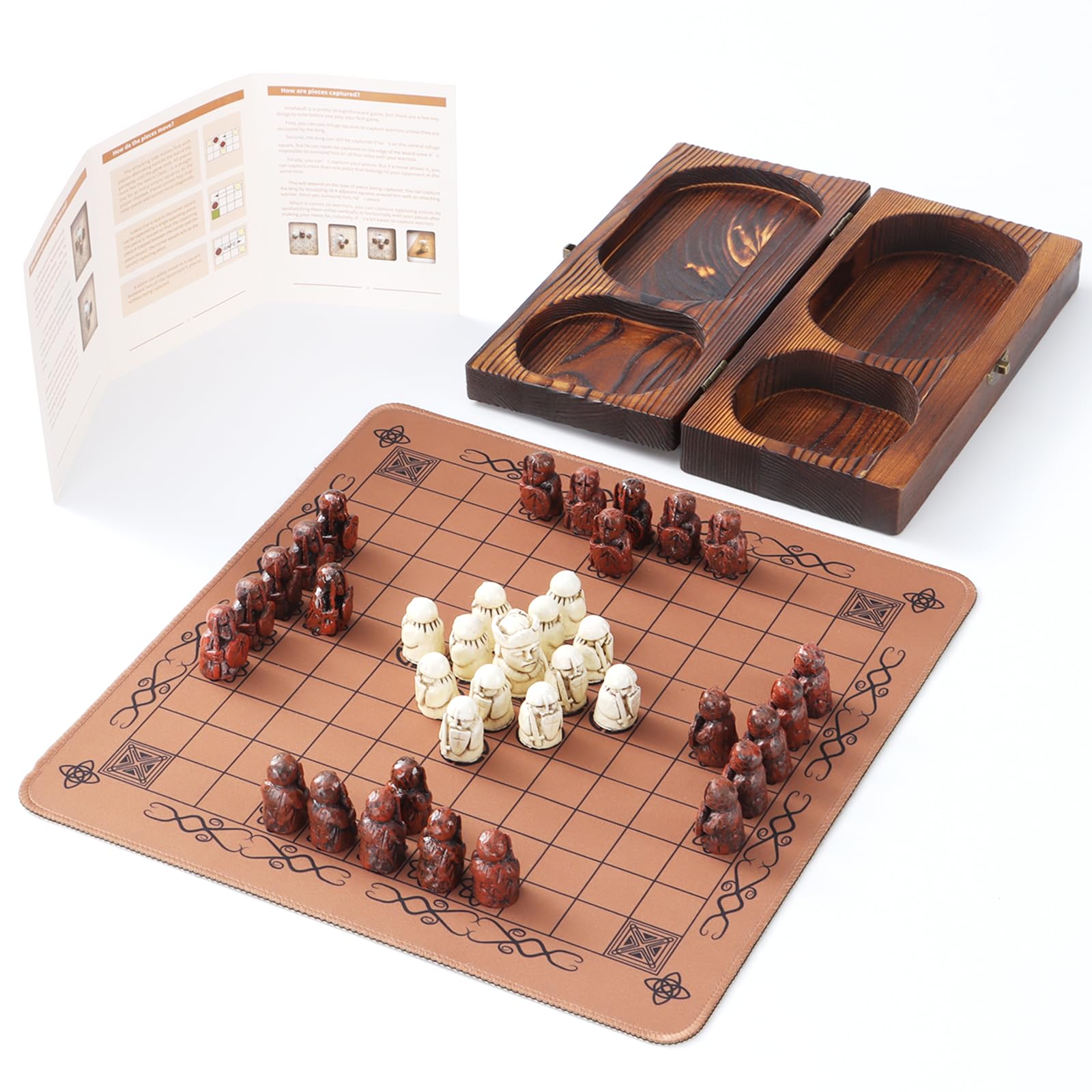 Jogo De Tabuleiro Hnefatafl Viking Chess Set Suorong Traditional ...