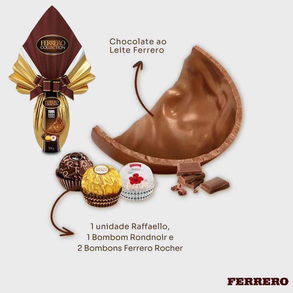 Ovo De Páscoa Ferrero Rocher Collection Kit 10 Unidades 354g - Carrefour