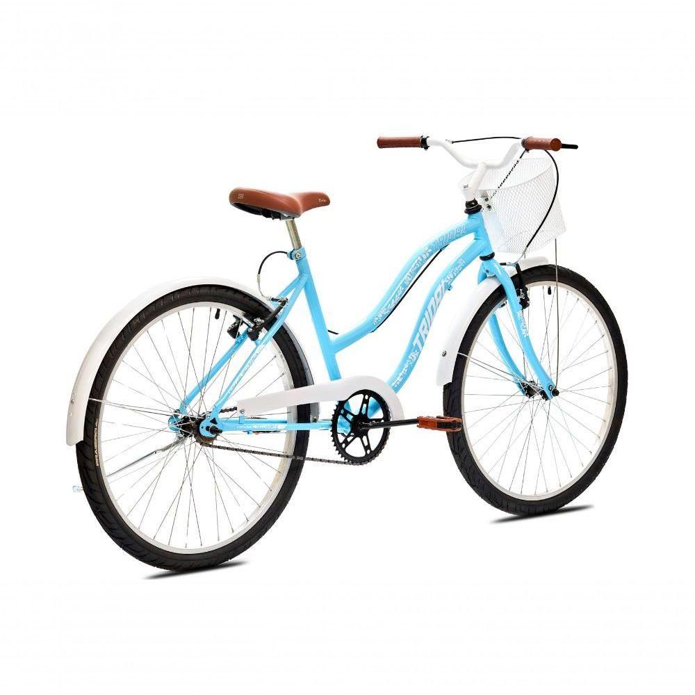 Bicicleta Retro Aro 26 Beach Tridal Bike - Azul Céu - Carrefour