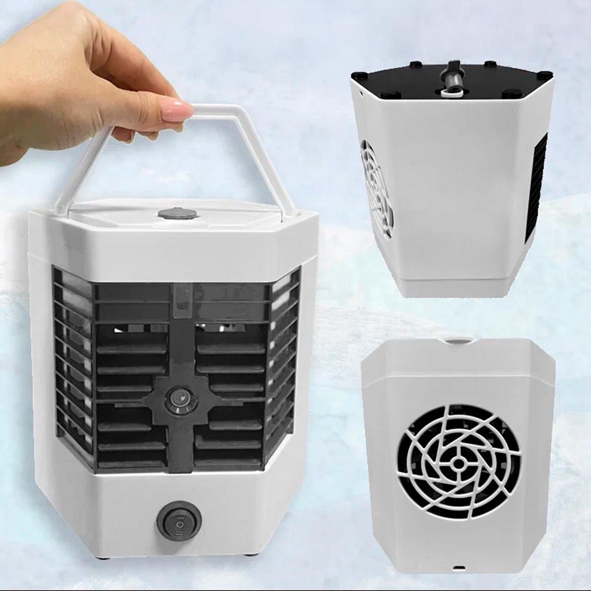 Mini Ar Condicionado Portátil Usb Com Luz Led E Ventilador - Carrefour