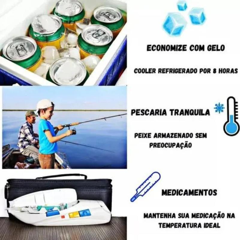 Kit Gelo Artificial Reutilizável Rígido 500ml 17,00 X 10,00 - Carrefour