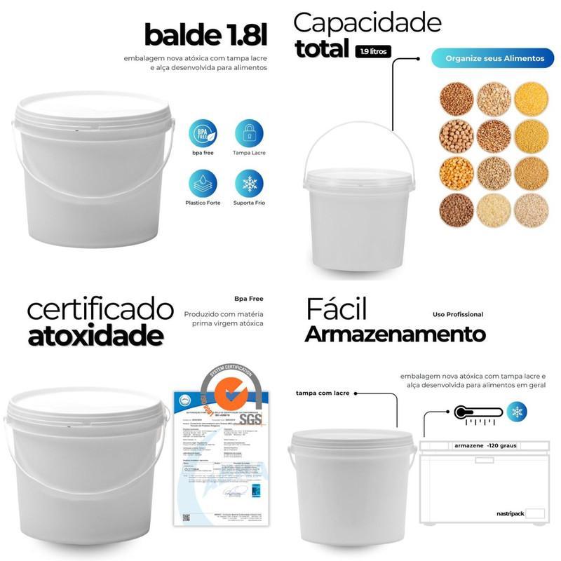Balde Para Café De 1.8 Litros Branco 50 Pçs - Carrefour