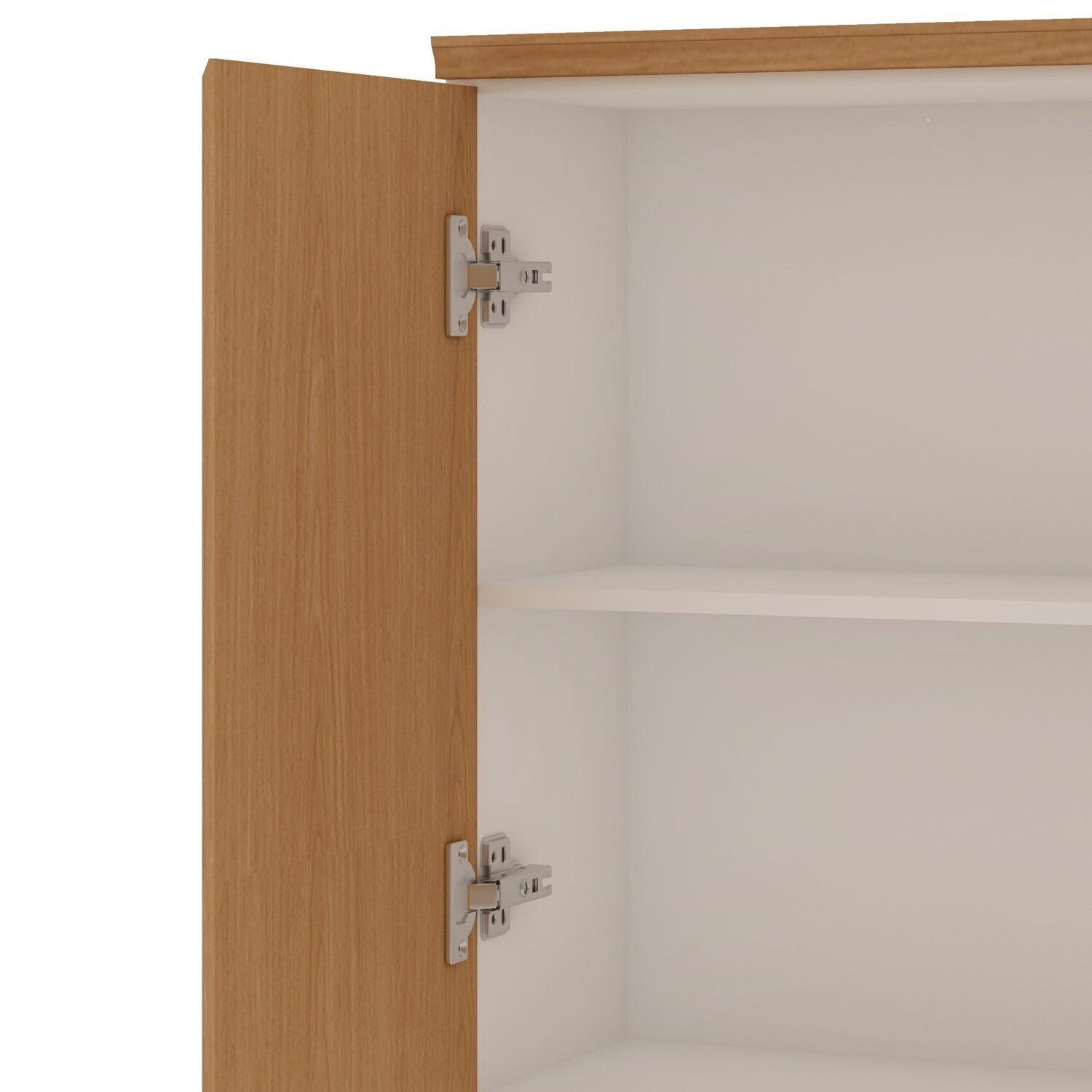 Armário Aéreo 100% Mdf Para Cozinha 3 Portas Americana 45 Graus Branco ...