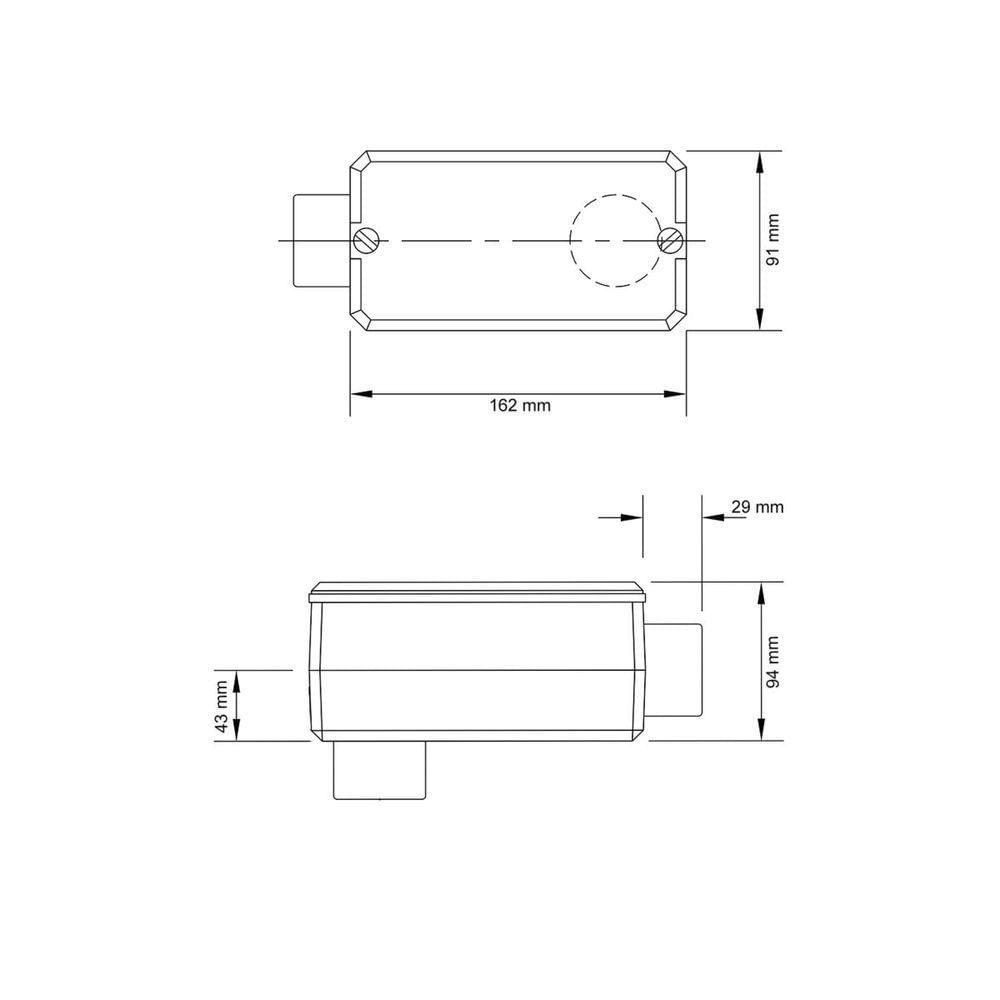 Condulete Fixo 2" Tipo "lb" - Com Tampa - Rosca Bsp - Sem Pintura ...