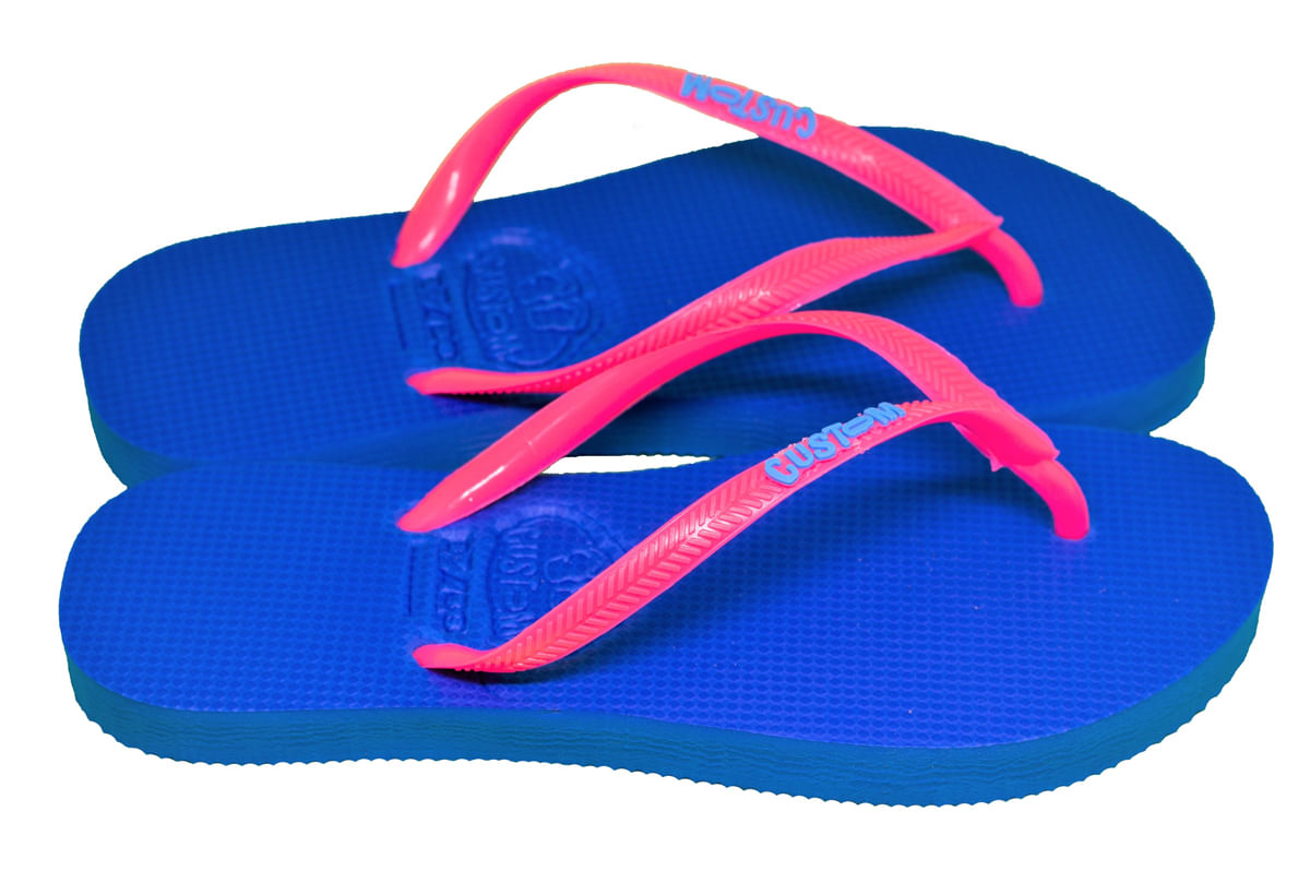 Nova linha de chinelos fabricados em borracha sintética padrão Gold ...