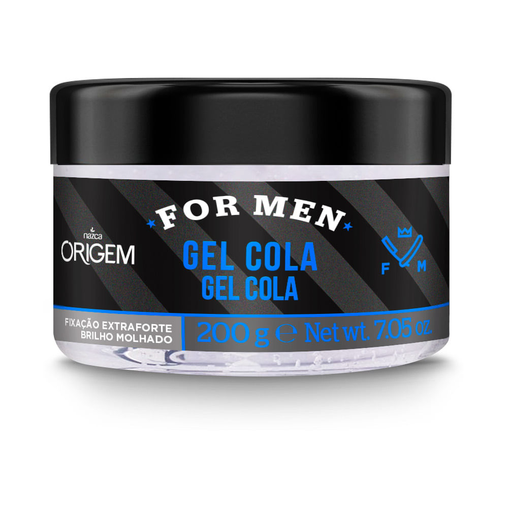 Gel Cola Nazca Origem For Men Fixação Extra Forte Brilho Molhado Filtro ...
