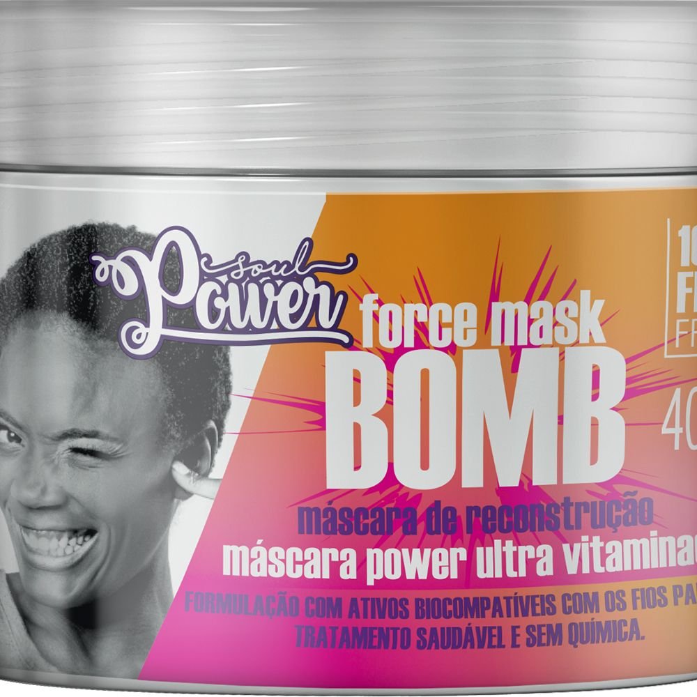 Force Mask Bomb Mascara de Reconstrução 400g Soul Power - Carrefour