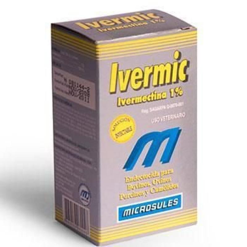 Antiparasitário Para Bovinos, Ovinos E Suínos Ivermic 1% 250ml ...