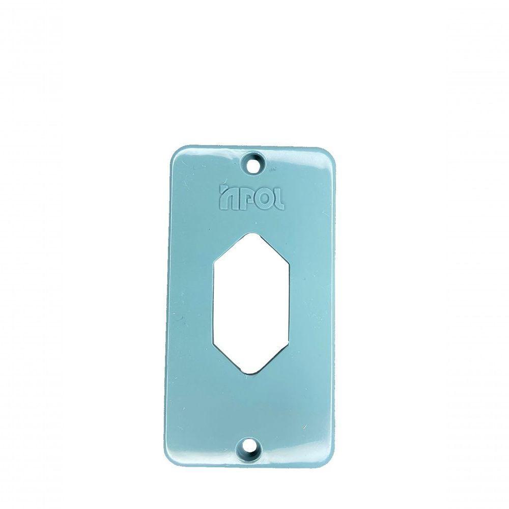 Placa Tomada Simples 3/4 Condulete Cinza - Carrefour