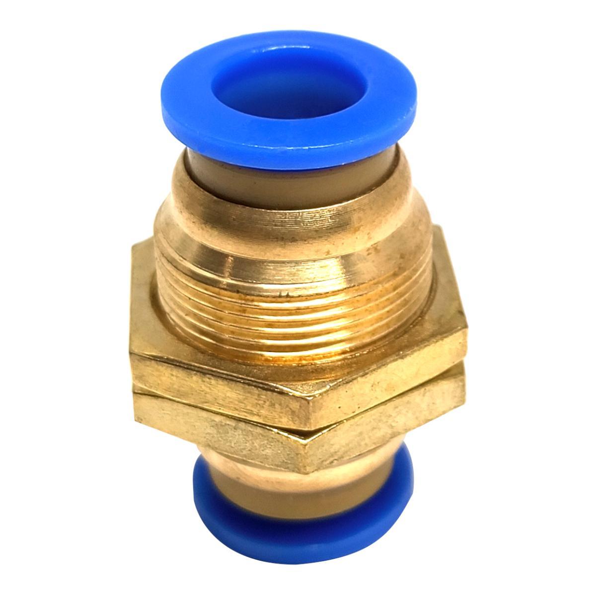 Conexão Passa Muro Pm4 M12x1.0 4mm (kit 10) - Latão Niquelado - Carrefour