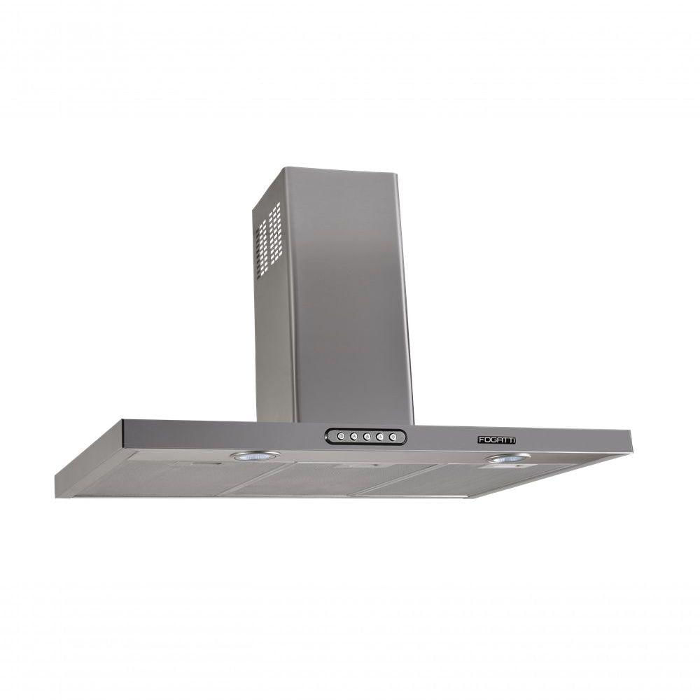 Coifa De Parede Fogatti Retangular Slim Inox 4 E 6 Bocas 90cm 220v ...