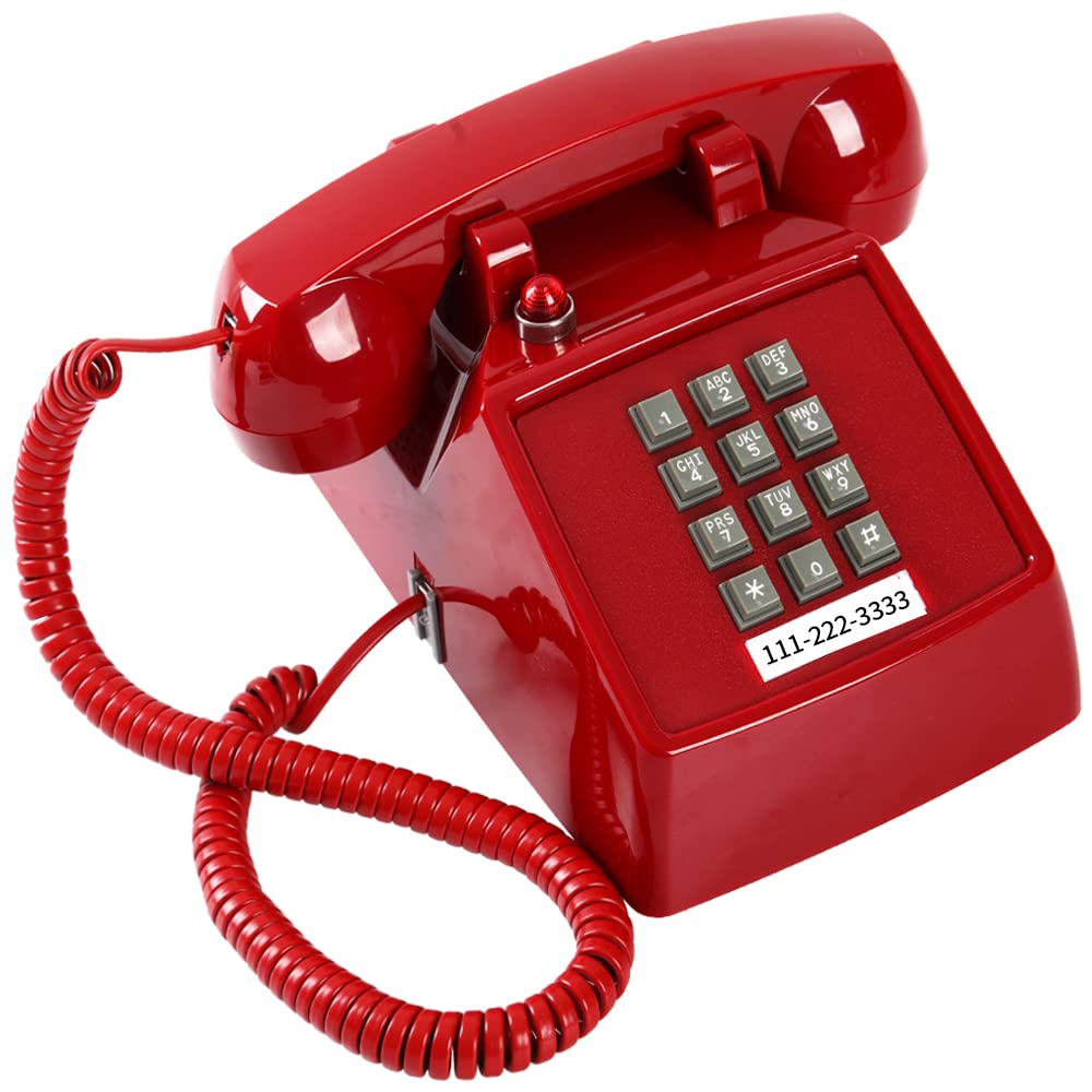 Telefone Fixo Htmengt Traditional Red Classic 2500 Analógico - Carrefour