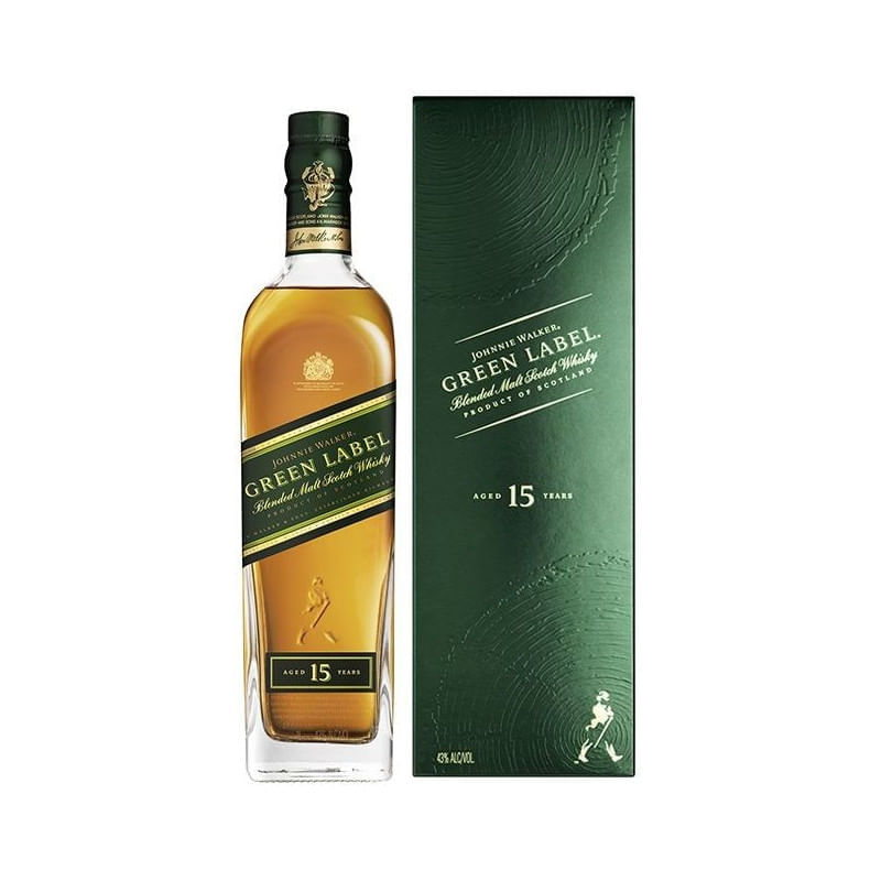 Whisky Johnnie Walker Green Label 15 anos 750 ml - Carrefour