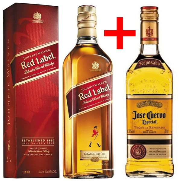 Combo Tequila José Cuervo + Whisky Johnnie Walker Red Label - Carrefour
