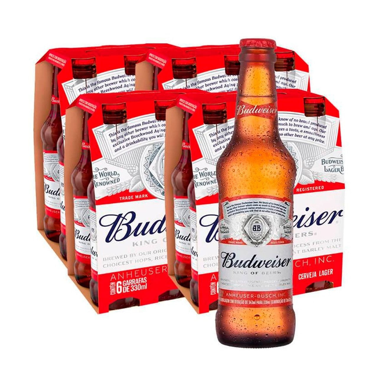 Cerveja Budweiser Long Neck 330ml Pack Com 24 Unidades - Carrefour