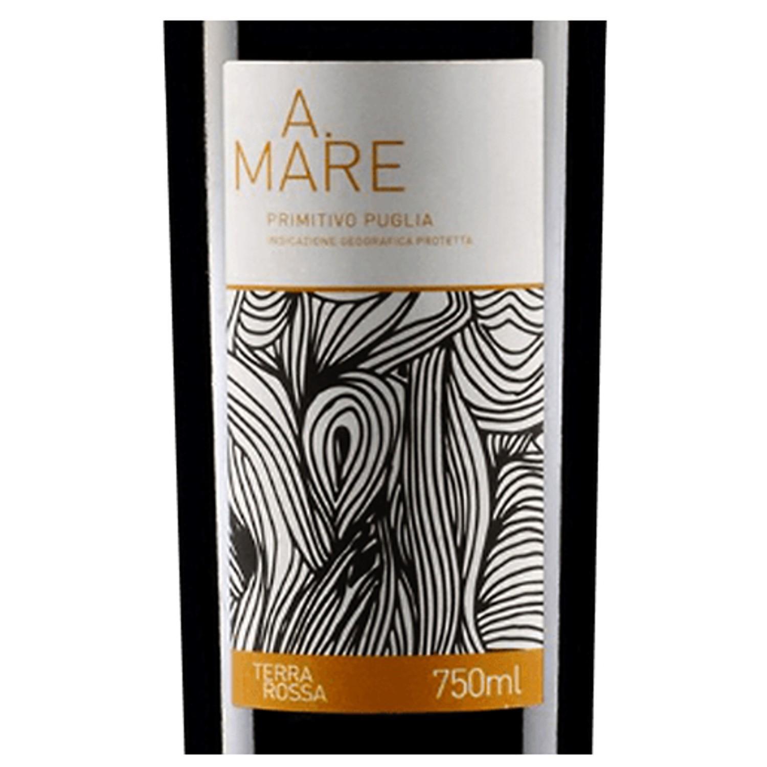 Vinho Italiano A. Mare Primitivo Puglia 750ml (6 Garrafas) - Carrefour